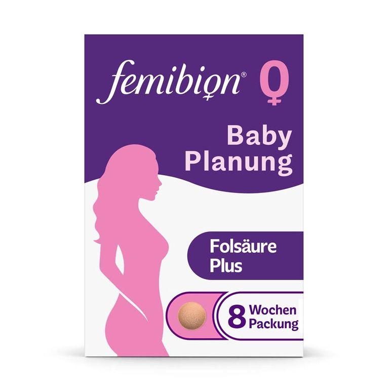 Femibion® 0 BabyPlanung Nahrungsergänzungsmittel mit Folsäure Plus² 56 ...
