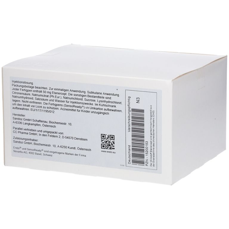 Erelzi 50 mg 12 St mit dem E-Rezept kaufen - Shop Apotheke