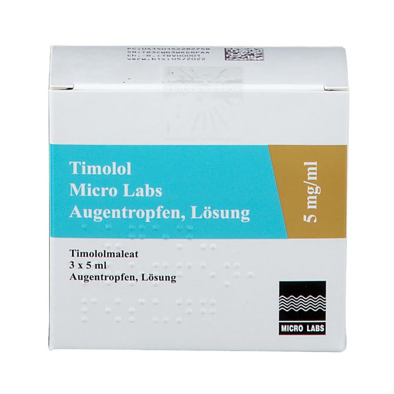 Timolol Micro Labs 5 mg/ml 3x5 ml mit dem E-Rezept kaufen - Shop Apotheke