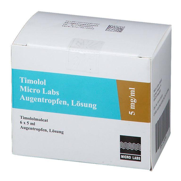 Timolol Micro Labs 5 mg/ml 6x5 ml mit dem E-Rezept kaufen - Shop Apotheke