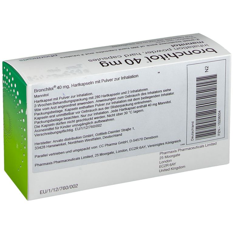bronchitol® 40 mg 280 St mit dem E-Rezept kaufen - Shop Apotheke