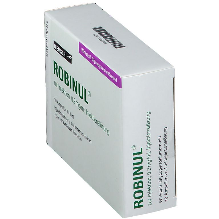 ROBINUL® zur Injektion 0,2 mg/ml 10x1 ml mit dem E-Rezept kaufen - Shop ...