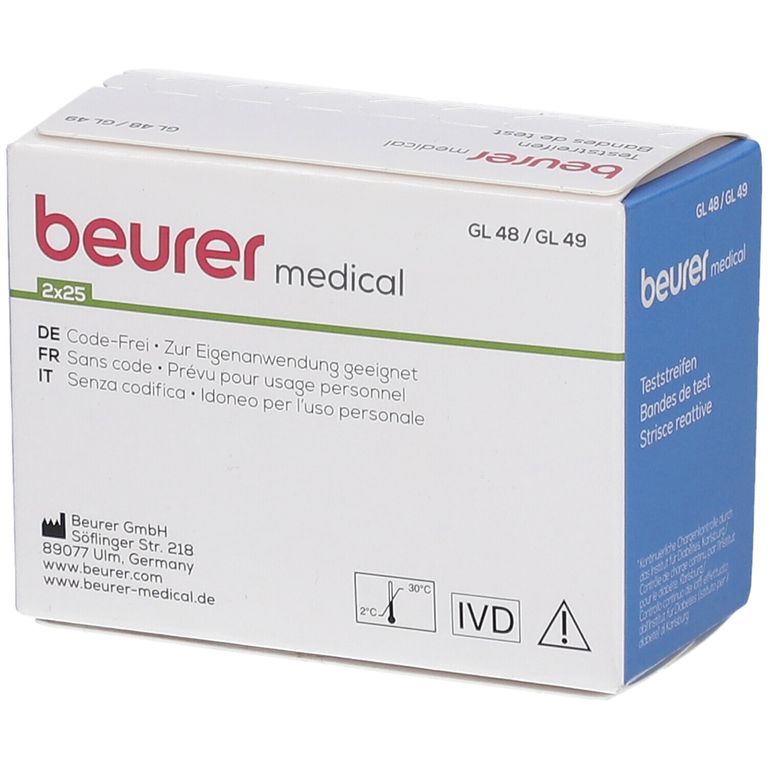 beurer Teststreifen GL48/49 50 St - Shop Apotheke