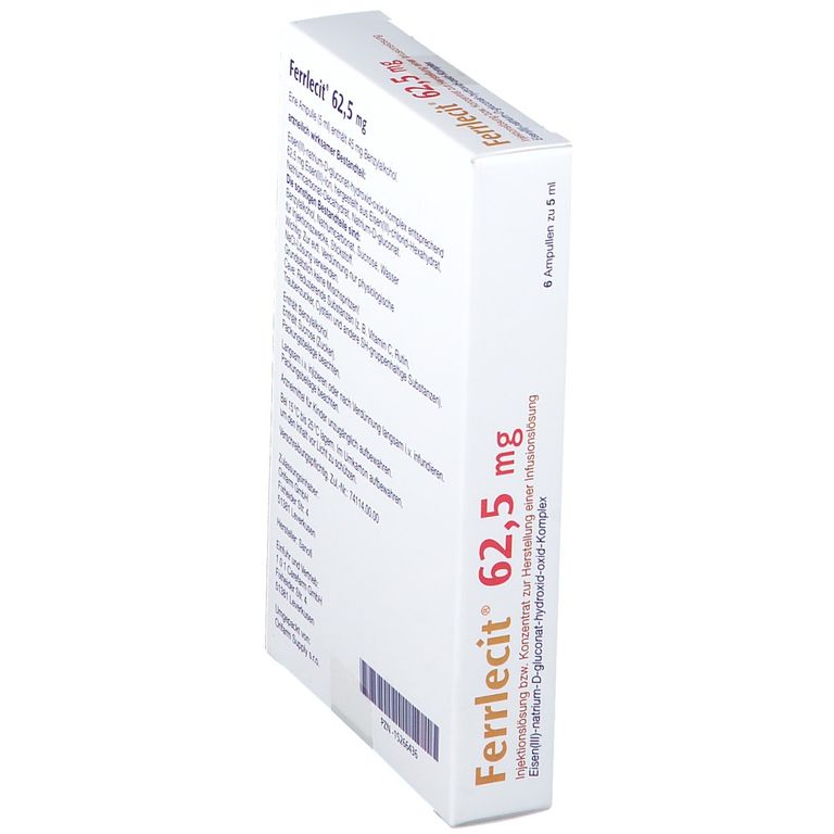 Ferrlecit® 62.5MgIlo 6x5 ml mit dem E-Rezept kaufen - Shop Apotheke