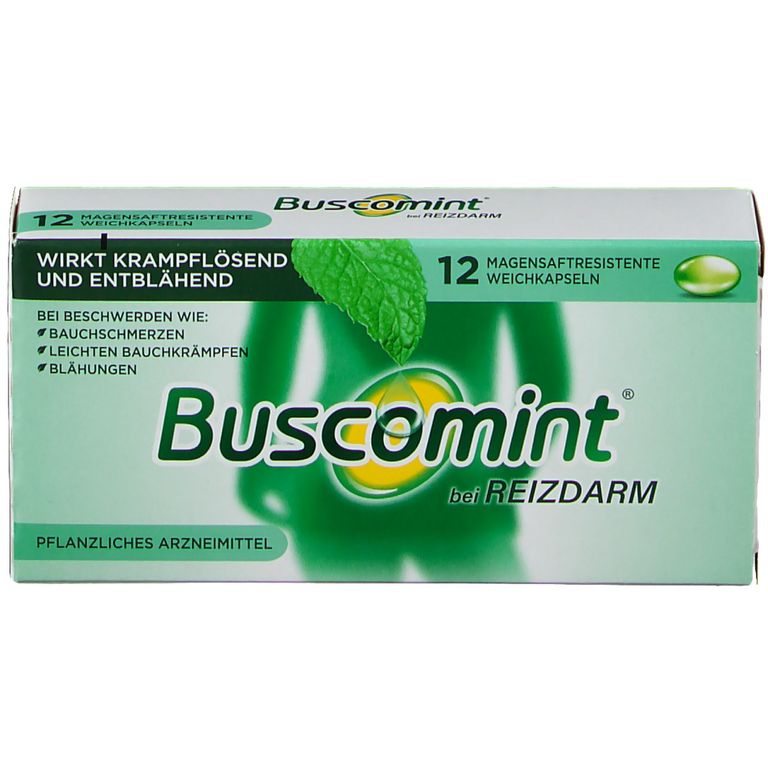 Buscomint® bei Reizdarm mit Pfefferminzöl bei leichten Krämpfen im ...