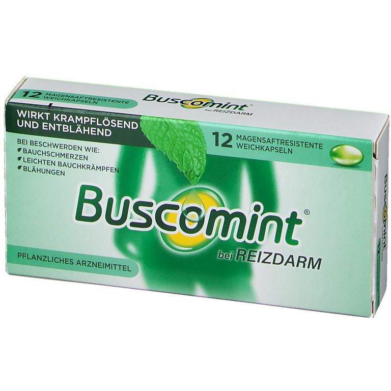 Buscomint® bei Reizdarm mit Pfefferminzöl bei leichten Krämpfen im ...