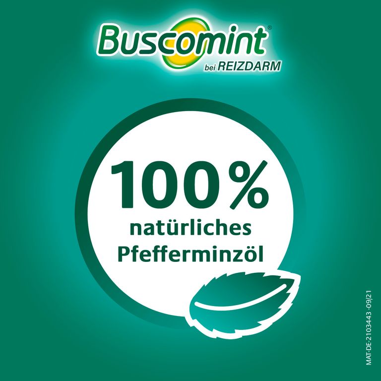 Buscomint® bei Reizdarm mit Pfefferminzöl bei leichten Krämpfen im ...