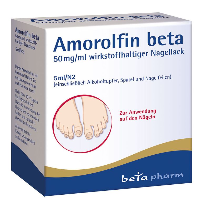 Amorolfin beta 50 mg/ml wirkstoffhaltiger Nagellack 5 ml - Shop Apotheke