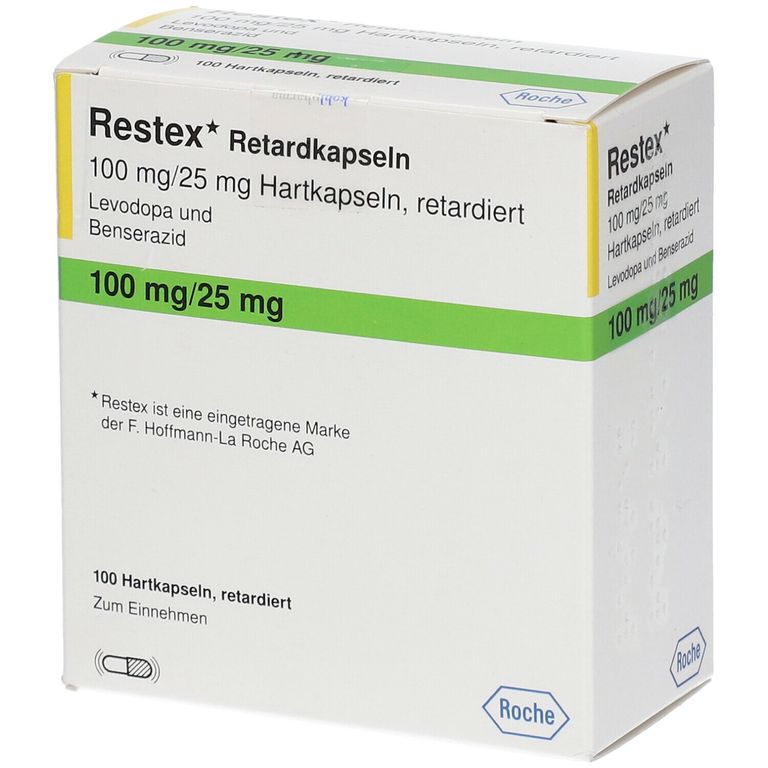 RESTEX 100 mg/25 mg Hartkapseln retardiert 100 St mit dem E-Rezept ...