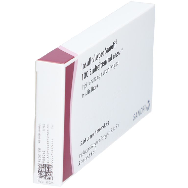 INSULIN LISPRO Sanofi 100 E/ml Inj.-Lsg.Fertigpen 5x3 ml mit dem E ...