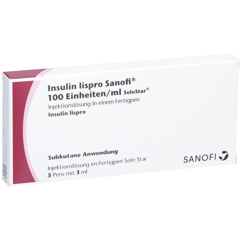 INSULIN LISPRO Sanofi 100 E/ml Inj.-Lsg.Fertigpen 5x3 ml mit dem E-Rezept kaufen - Shop Apotheke