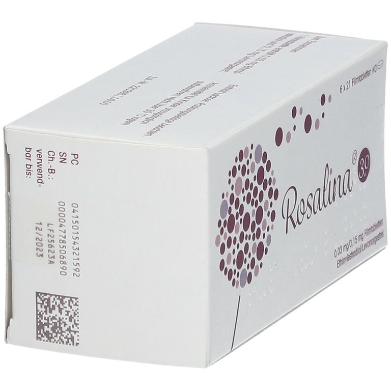 ROSALINA 30 0,03 mg/0,15 mg Filmtabletten 126 St mit dem E-Rezept ...