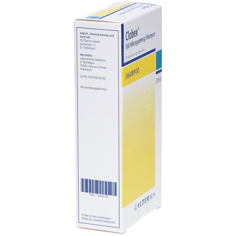 Clobex 500 µg/g Shampoo 125 ml mit dem E-Rezept kaufen - Shop Apotheke