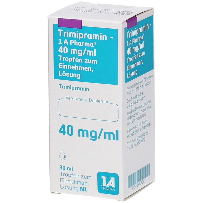 Trimipramin 1A 40Mg/Ml 30 ml mit dem E-Rezept kaufen - Shop Apotheke