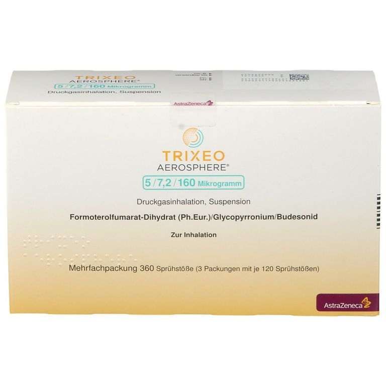 Trixeo Aerosphere® 5 µg/7,2 µg/160 µg 3 St mit dem E-Rezept kaufen ...