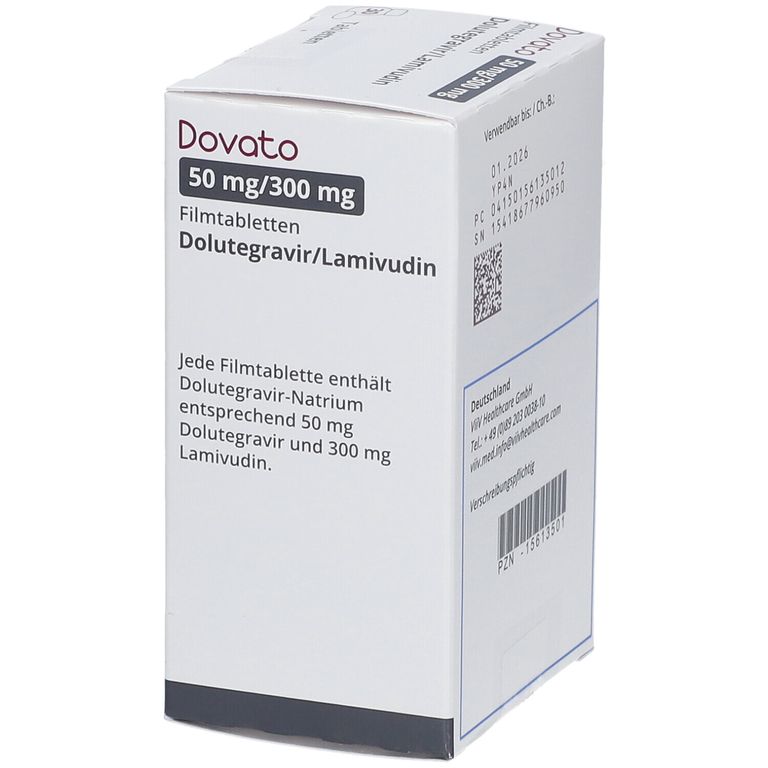 Dovato 50 mg/300 mg 1x30 St mit dem E-Rezept kaufen - Shop Apotheke