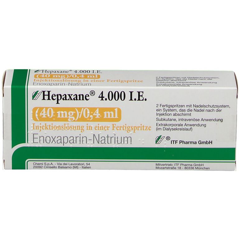 Hepaxane® 4.000 I.E. 40 mg/0,4 ml 2 St mit dem E-Rezept kaufen - Shop ...