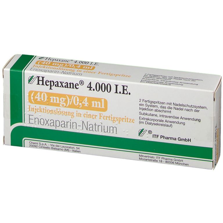 Hepaxane® 4.000 I.E. 40 mg/0,4 ml 2 St mit dem E-Rezept kaufen - Shop ...
