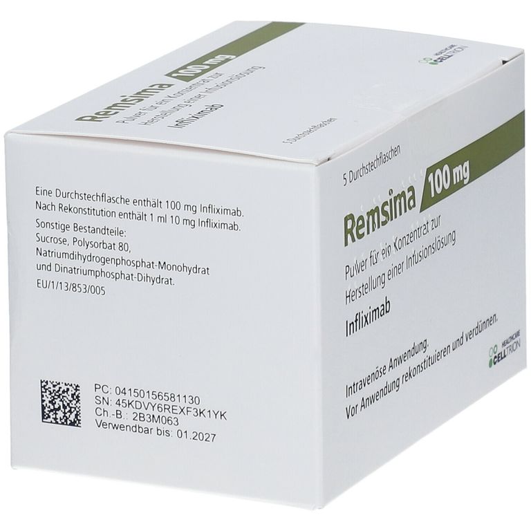 Remsima® 100 mg 5 St mit dem E-Rezept kaufen - Shop Apotheke