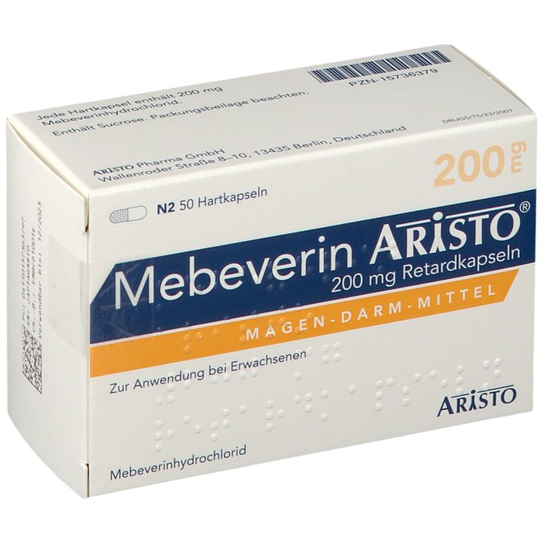 Mebeverin Aristo 200 mg 50 St mit dem E-Rezept kaufen - Shop Apotheke