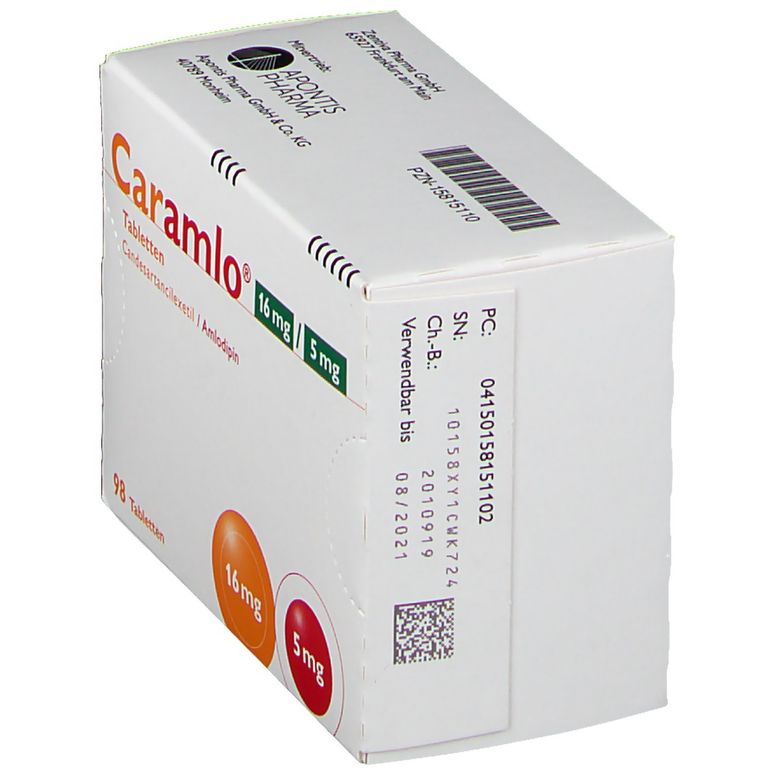 Caramlo® 16 mg/5 mg 98 St mit dem E-Rezept kaufen - Shop Apotheke