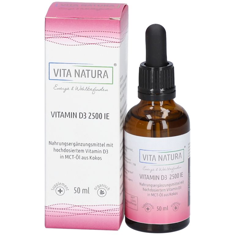 Vita Natura Vitamin D3 Tropfen 2500 I.E 50 ml - Shop Apotheke