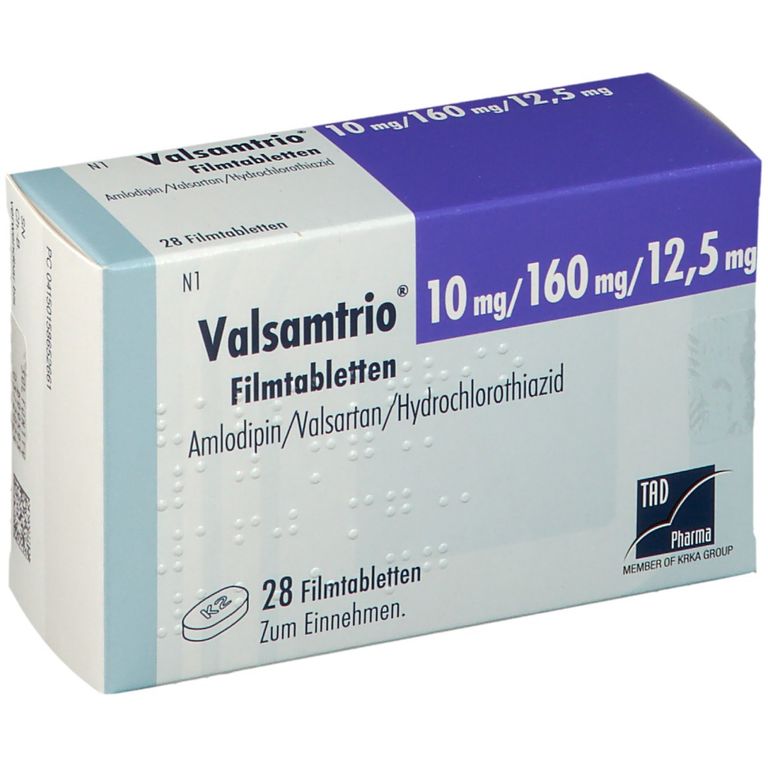 Valsamtrio® 10 mg/160 mg/12,5 mg 28 St mit dem E-Rezept kaufen - Shop ...