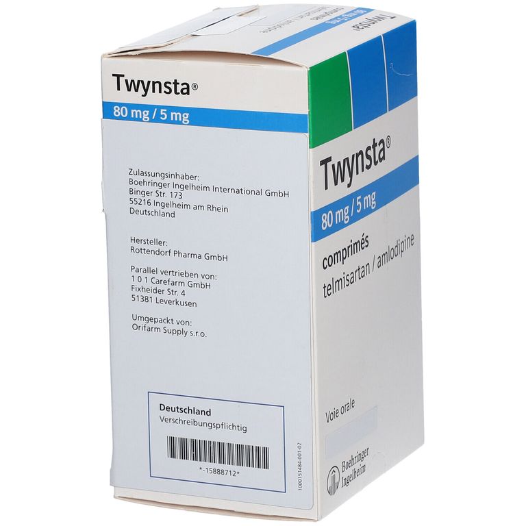 Twynsta® 80Mg/5Mg 98 St mit dem E-Rezept kaufen - Shop Apotheke