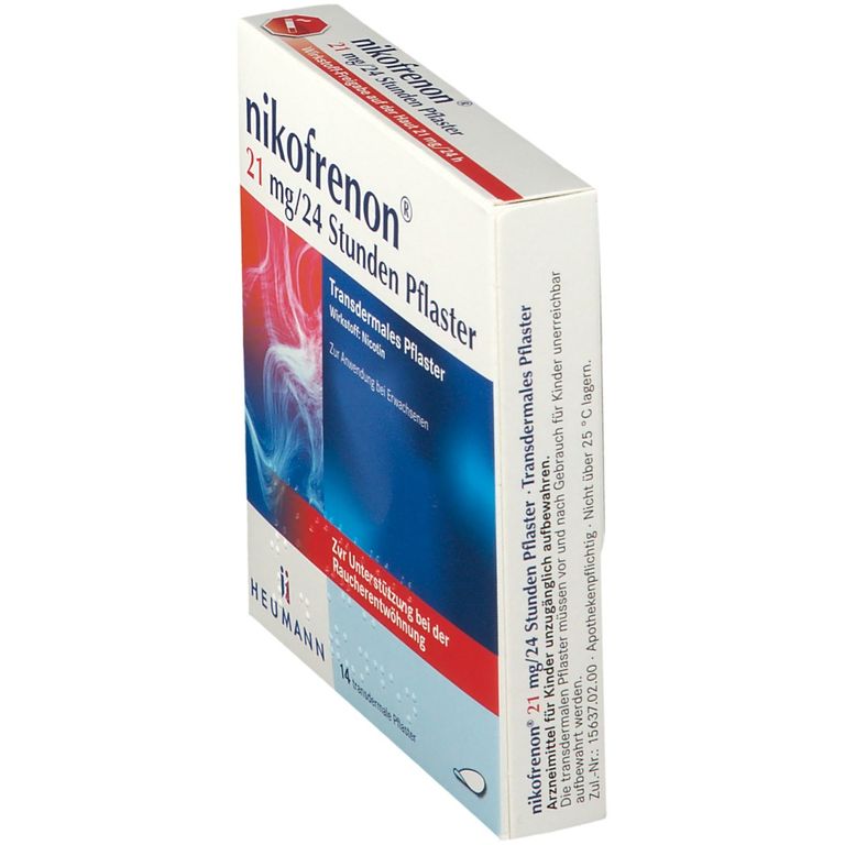 nikofrenon® 21 mg/24 Stunden Pflaster 14 St - Shop Apotheke