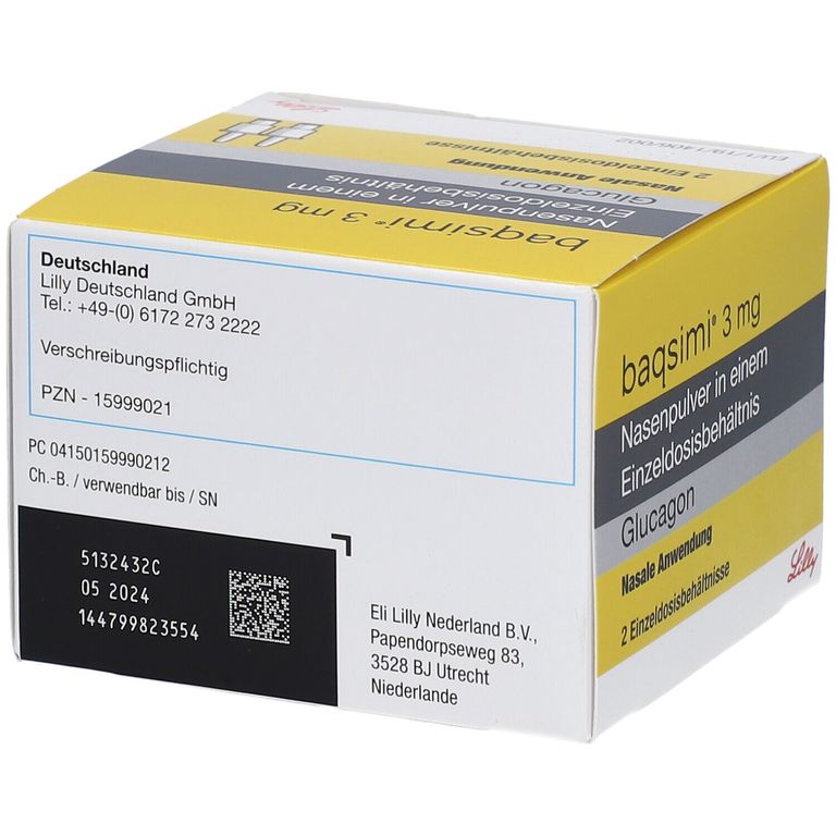 baqsimi® 3 mg 2x3 mg mit dem E-Rezept kaufen - Shop Apotheke