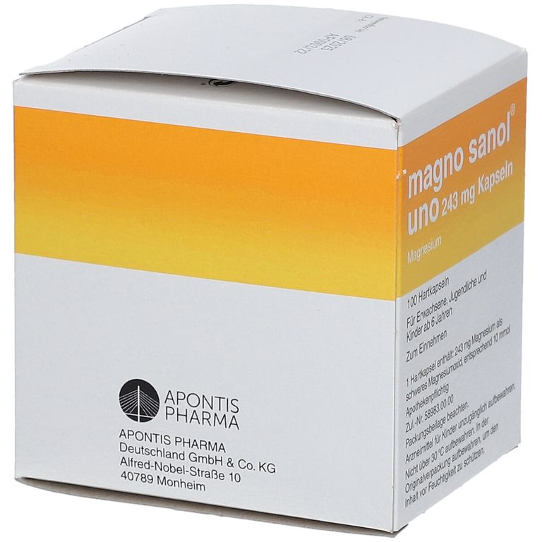 magno sanol® uno 243 mg Kapseln 100 St - Shop Apotheke