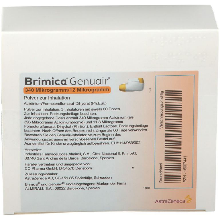 Brimica Genuair 340 µg/12 µg 3 St mit dem E-Rezept kaufen - Shop Apotheke