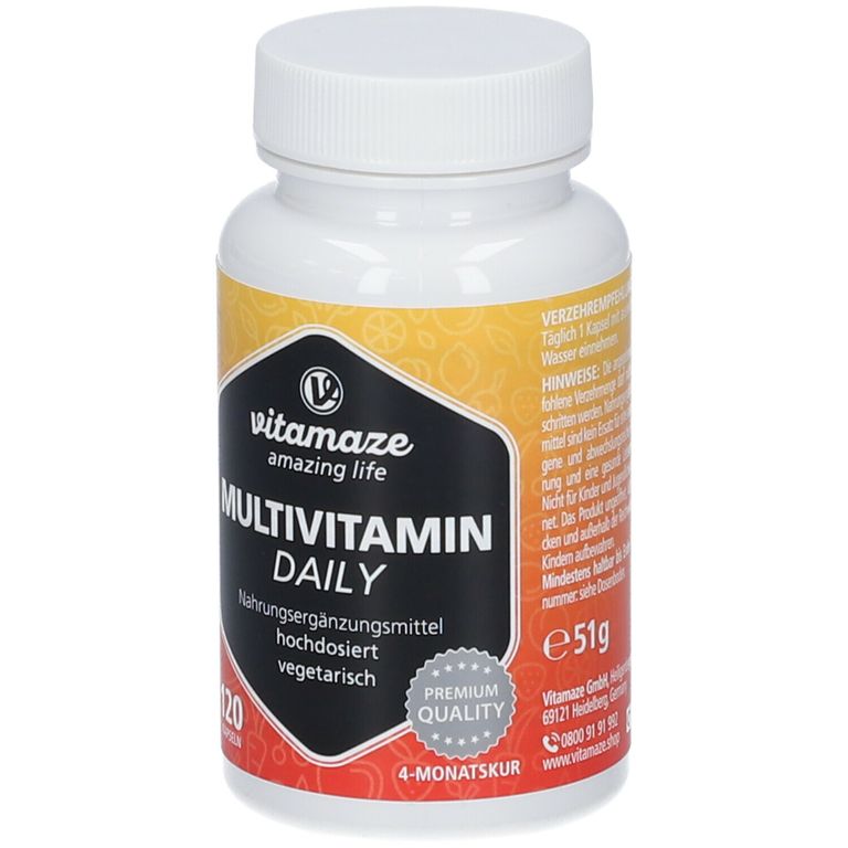 Multivitamin Daily hochdosiert 120 St - Shop Apotheke
