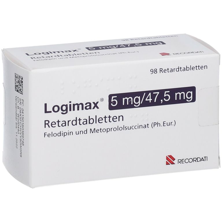 Logimax® 5 mg/47,5 mg Retard 98 St mit dem E-Rezept kaufen - Shop Apotheke