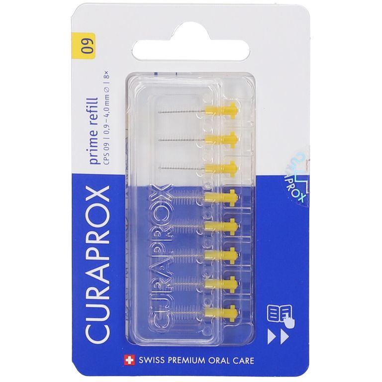 CURAPROX® CPS 09 prime Interdentalbürsten gelb Nachfüllpackung 8 St ...