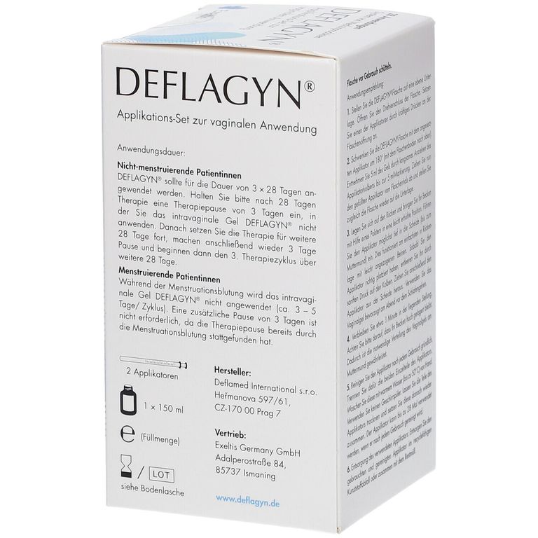Deflagyn Set Vaginalgel 28 Anwendungen 1 St mit dem E-Rezept kaufen ...