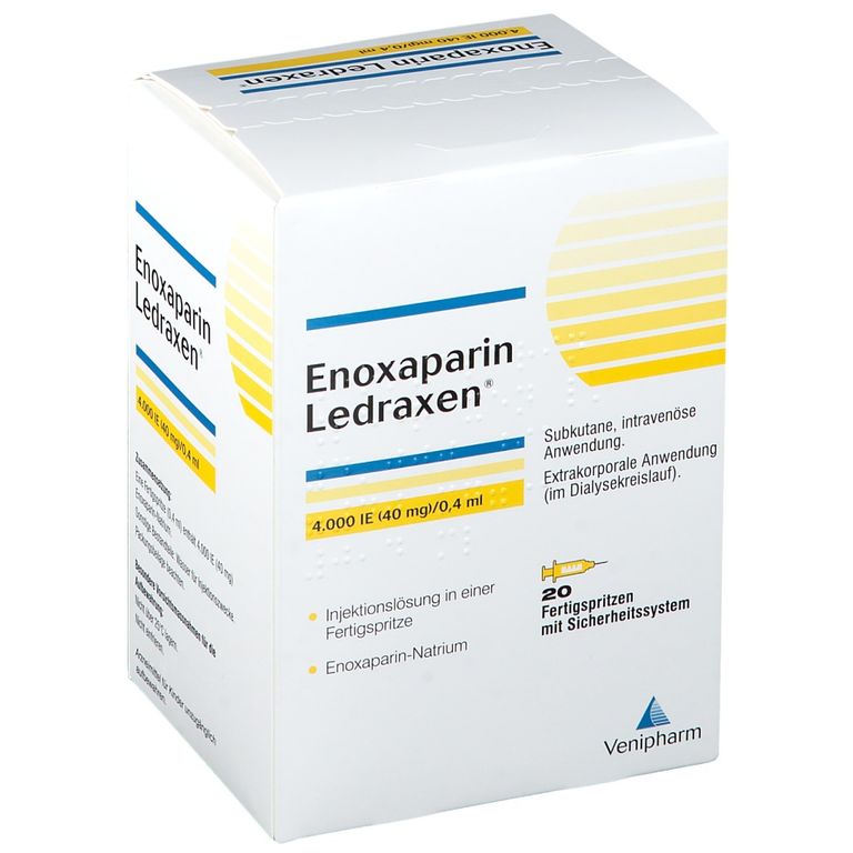Enoxaparin Ledraxen® 4.000 IE 40 mg/0,4 ml 20 St mit dem E-Rezept ...