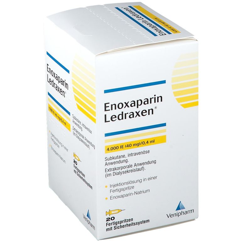 Enoxaparin Ledraxen® 4.000 IE 40 mg/0,4 ml 20 St mit dem E-Rezept ...