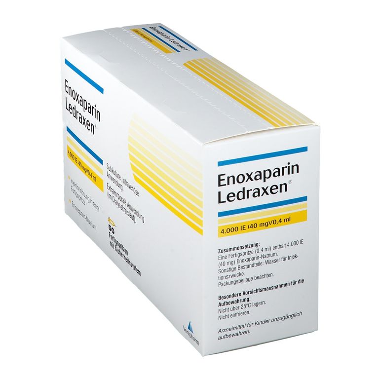 Enoxaparin Ledraxen® 4.000 IE 40 mg/0,4 ml 50 St mit dem E-Rezept ...