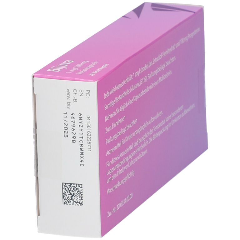 BIJUVA 1 mg/100 mg Weichkapseln 28 St mit dem E-Rezept kaufen - Shop ...