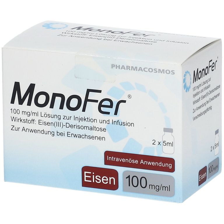 MonoFer® 100 mg/ml 2x5 ml mit dem E-Rezept kaufen - Shop Apotheke