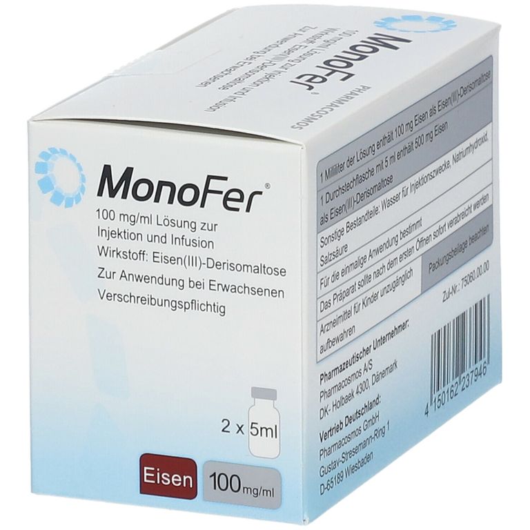 MonoFer® 100 mg/ml 2x5 ml mit dem E-Rezept kaufen - Shop Apotheke