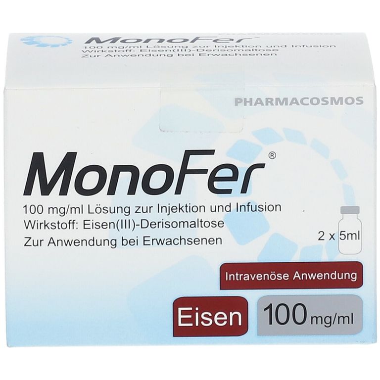 MonoFer® 100 mg/ml 2x5 ml mit dem E-Rezept kaufen - Shop Apotheke