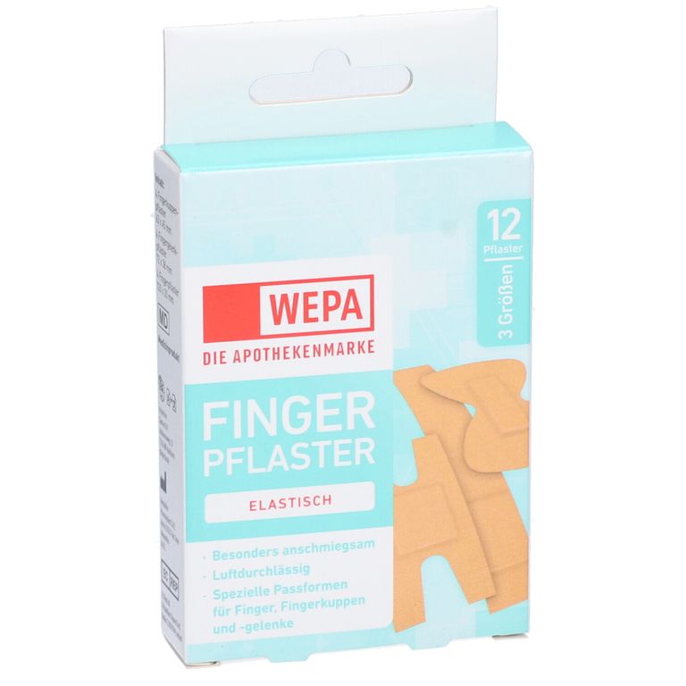 WEPA Fingerpflaster Mix 3 Größen 12 St - Shop Apotheke