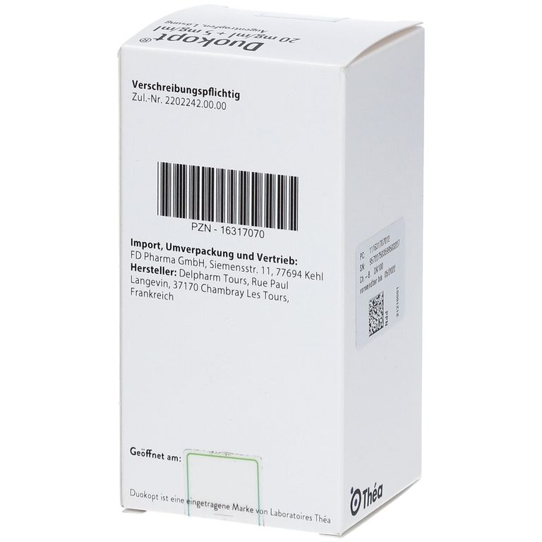 Duokopt® 20 mg/ml + 5 mg/ml 2x10 ml mit dem E-Rezept kaufen - Shop Apotheke