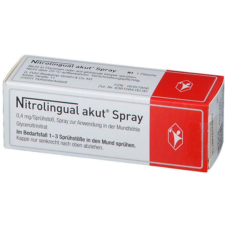 Nitrolingual® akut® Spray 0,4 mg/Sprühstoß 11,8 g mit dem E-Rezept ...