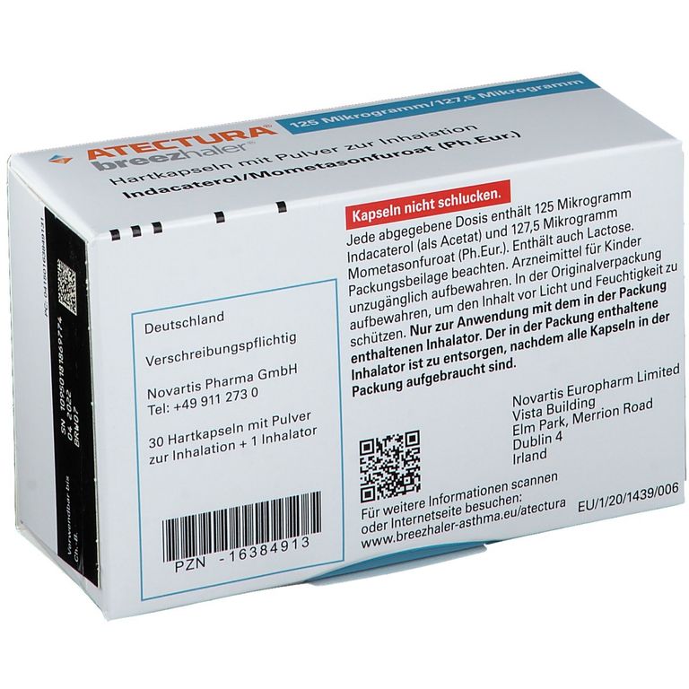 ATECTURA® breezhaler 125 µg/127,5 µg 30 St mit dem E-Rezept kaufen ...