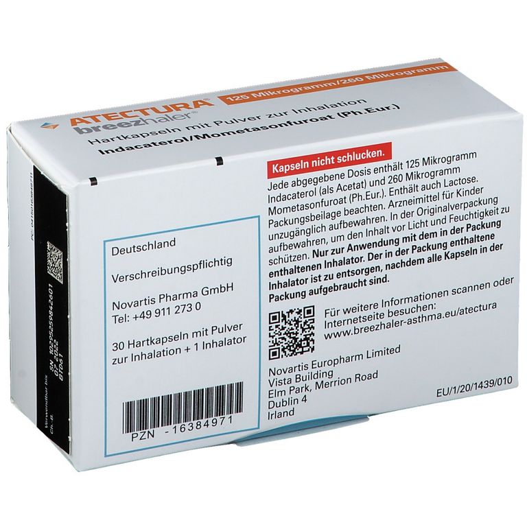 ATECTURA® breezhaler 125 µg/260 µg 30 St mit dem E-Rezept kaufen - Shop ...