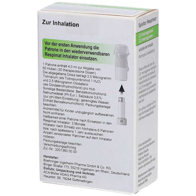 Spiolto® Respi 400Mg Wv 1x4 ml mit dem E-Rezept kaufen - Shop Apotheke