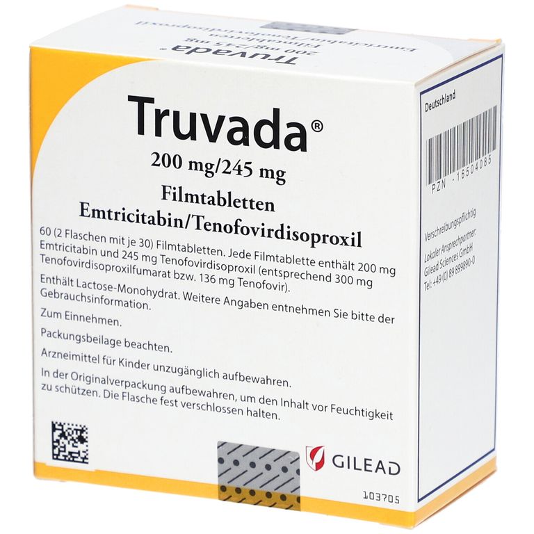 TRUVADA 200 mg/245 mg Filmtabletten 2x30 St mit dem E-Rezept kaufen ...